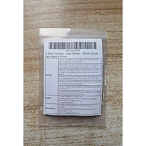 Fixinus 6 Pieces Square Screwdriver Bits, 1/4 inch Hex Shank S2 Steel Square SQ1 SQ2 SQ3 Drill Bits Magnetic Screwdriver Bit Set, 50mm Length