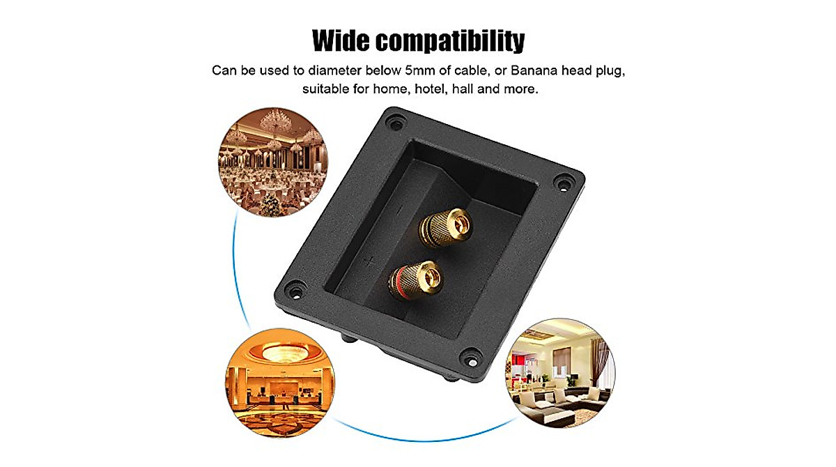 Zerone 2-Way Speaker Terminal Box for DIY & Home Audio | Durable & Easy ...