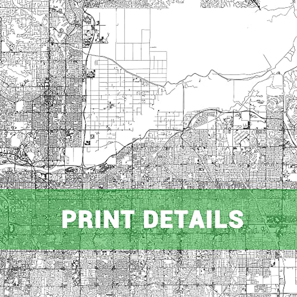 Dear Mapper Mesa United States View Abstract Road Modern Map Art Minimalist Painting Black and White Canvas Line Art Print Poster Art Line Paintings Home Decor (Set of 3 Unframed) (16x24inch)