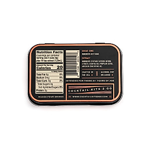 Cocktail Kits 2 Go - Mint Julep Cocktail Set for Craft Cocktail Lovers - Mixology Bartender and Travel Kit Includes Cocktail Muddler & Recipe - Drink Mixers for Cocktails - Gift Box for All Occasions