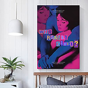 Tv Girl Who Really Cares Canvas Poster Bedroom Decor Sports Landscape Office Room Decor Gift Unframe-style12x18inch(30x45cm)
