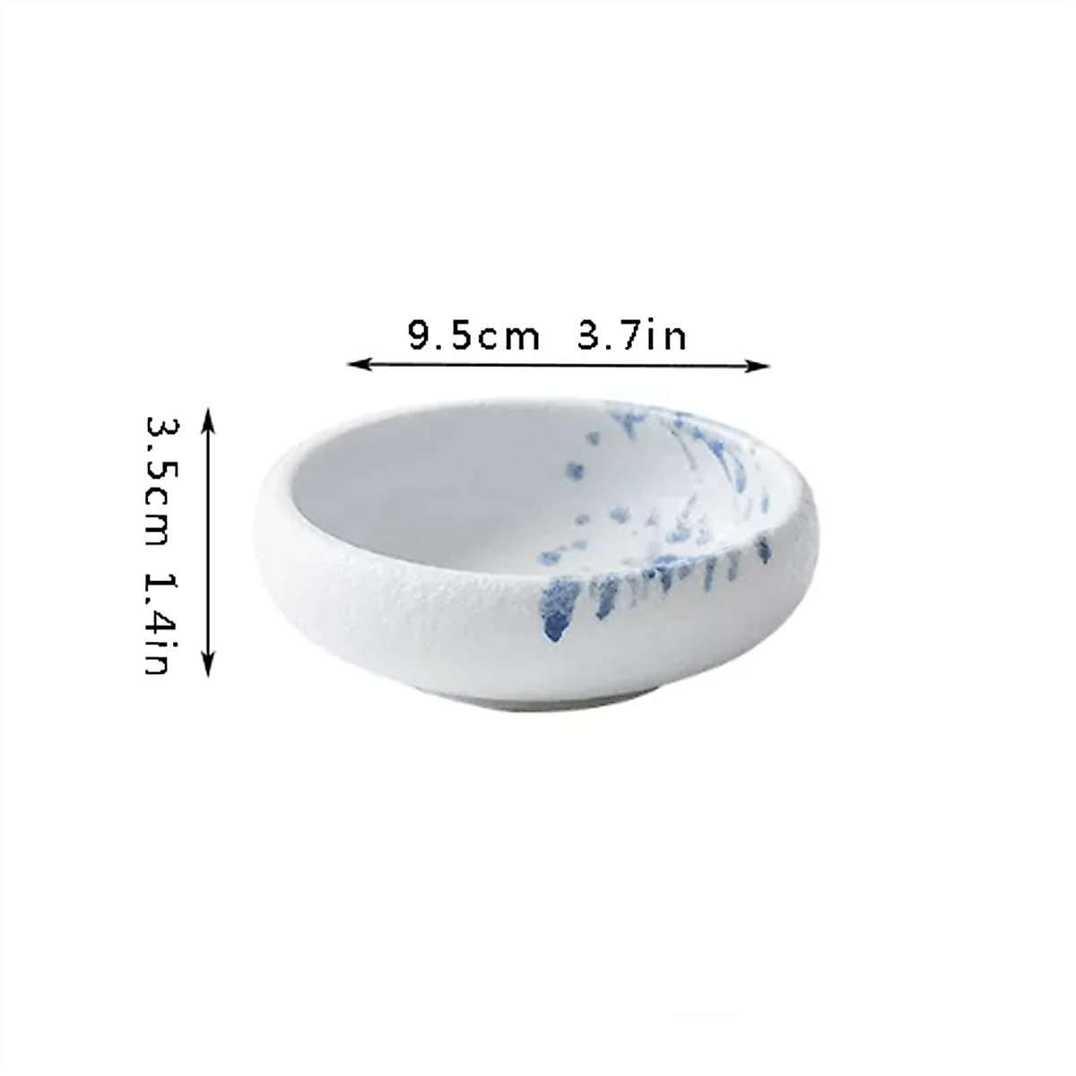 TOOSII Snack Bowls Japanese Ceramic Dipping Plate 4oz Porcelain Bowl Soy Sauce Dish Dessert Soup Side Dish Salad Cereal Dish Dinnerware (Color : C)