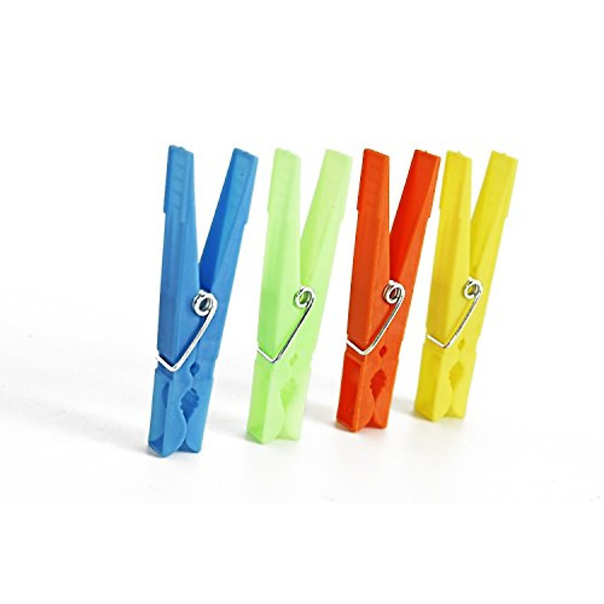 Set of 96 Multi-Colored Black Duck Brand Plastic Clothespins