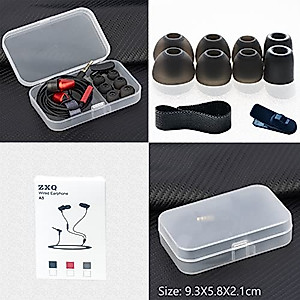 ZXQ A5 Wired Earbuds,in-Ear Headphone,Wired Earphones with Microphone, Ear Buds Wired Bass,Sweat Resistance for Workout Sport,Memory Foam,Noise Isolation,Tangle-Free Cord (Red)