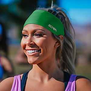 Suddora Workout Headband, Sports Headband for Women, Headband for Men Athletic, Lightweight, Stylish & Comfortable Spandex Headband for Running, Workout, Football, Cosplay & Costumes (Green)