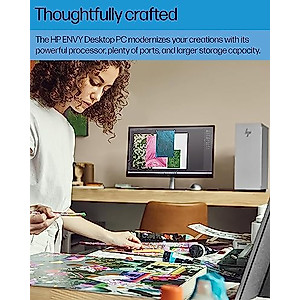 HP Envy Desktop Bundle PC, NVIDIA GeForce RTX 3070 Graphics,12th Generation Intel Core i9 Processor, 64 GB SDRAM, 2 TB SSD, Windows 11 Home OS, Wi-Fi & Bluetooth