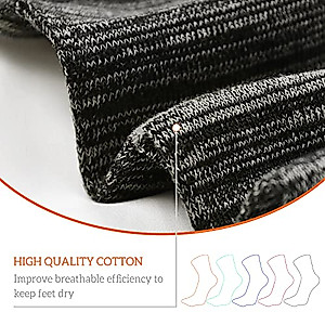 Artfasion Men's Toe Socks Cotton Fun Casual Athletic Running Ankle Five Finger Crew Socks 5 Pair