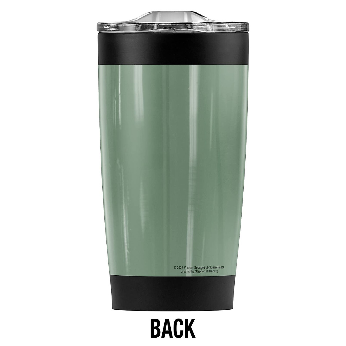 Spongebob Plankton Face Stainless Steel 20 oz Travel Tumbler, Vacuum Insulated & Double Wall with Leakproof Sliding Lid