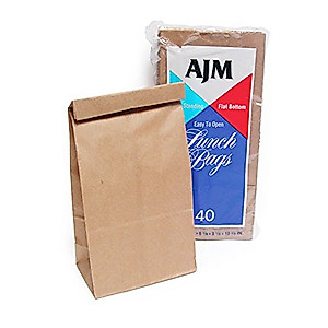 40 Pc Paper Bags Sandwich Container Snack Food Party favors Lunch Bag Grocery