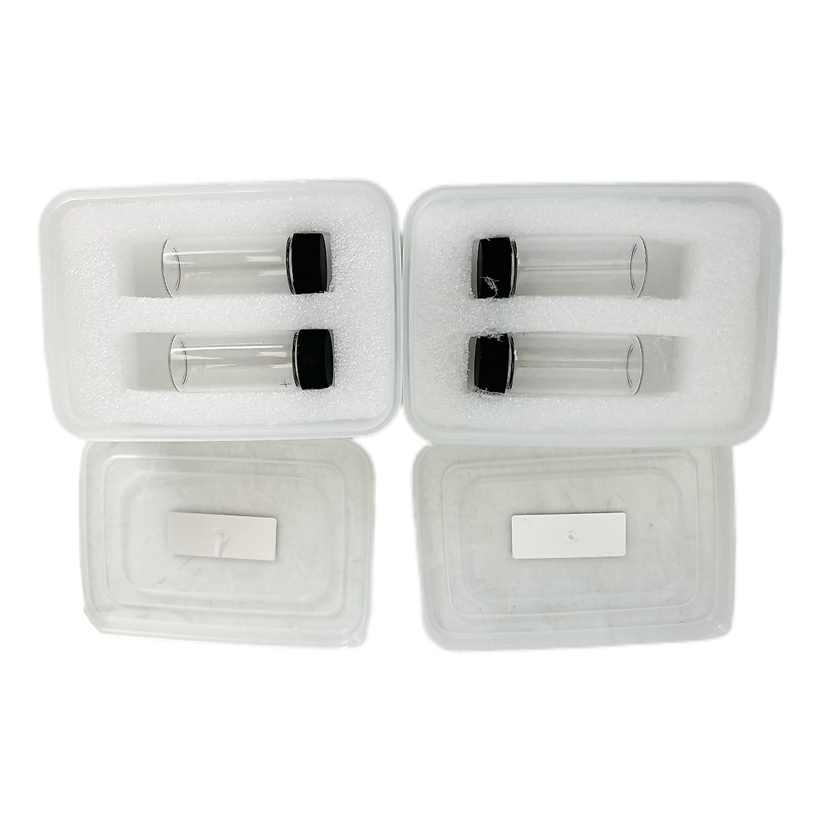 HFBTE Turbidity Meter 4 Sample Bottles (Two Sets) Empty Bottles Tubes 4 Empty 25 * 60mm Glass Sample Bottles for SGZ Series Turbidity Meter Turbidimeter