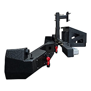 LUYWTE New Black Texture Steel Rear Bumper With Spare Tire Carrier&Sensor holes&D-Rings For 2005-2015 Tacoma