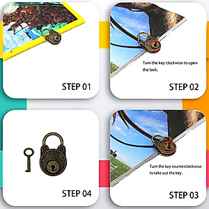 3Pcs Mini Archaize Padlocks Vintage Antique Style Bear Frog Heart Small Locks with Keys for Small Wooden Jewelry Boxes Suitcase Cabinet and Notebook Bronze