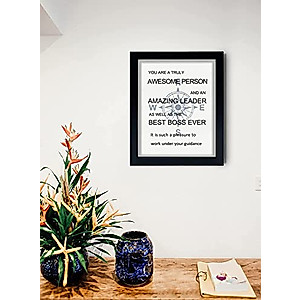 Cool Office Art Decor, Black Picture Frame 8x10, Wooden Photo Frame, Cleal Hanging Wood Poster Frame 9x11"