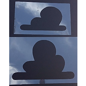 Cloud Stencil Set for Wall Decor: Reusable Stencils for a Kid’s Toy Story Room or Andy’s Room Nursery, 2-Pack Includes 1 Large and 1 Small Cloud Stencil