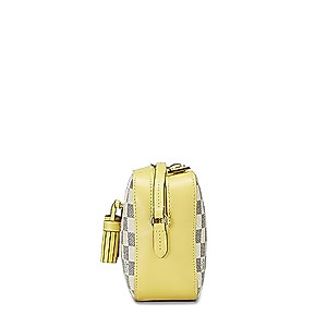 Louis Vuitton, Pre-Loved Yellow Damier Azur Saintonge, Yellow