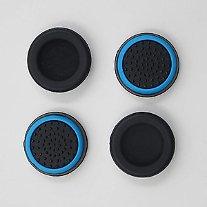 shlutesoy 4Pcs Replacement Silicone Thumb Grip Stick Cap Covers,Controller Thumb Silicone Stick Grip Cap Cover for PS3 PS4 Xbox ONE Red