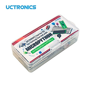 UCTRONICS for Raspberry Pi Pico Starter Kit, Pico with Pre-soldered Header, for Official Starter Book (Get Started with MicroPython on Raspberry Pi Pico)