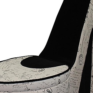 HomeRoots 16" Beige 100% Polyester Side Chair