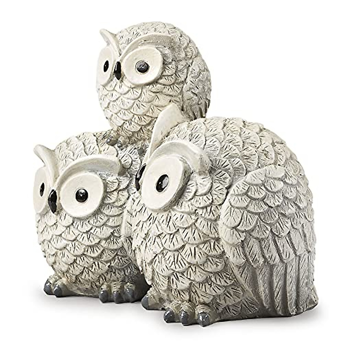 Roman Garden Items Owls Garden Statue, one Size, Light Gray