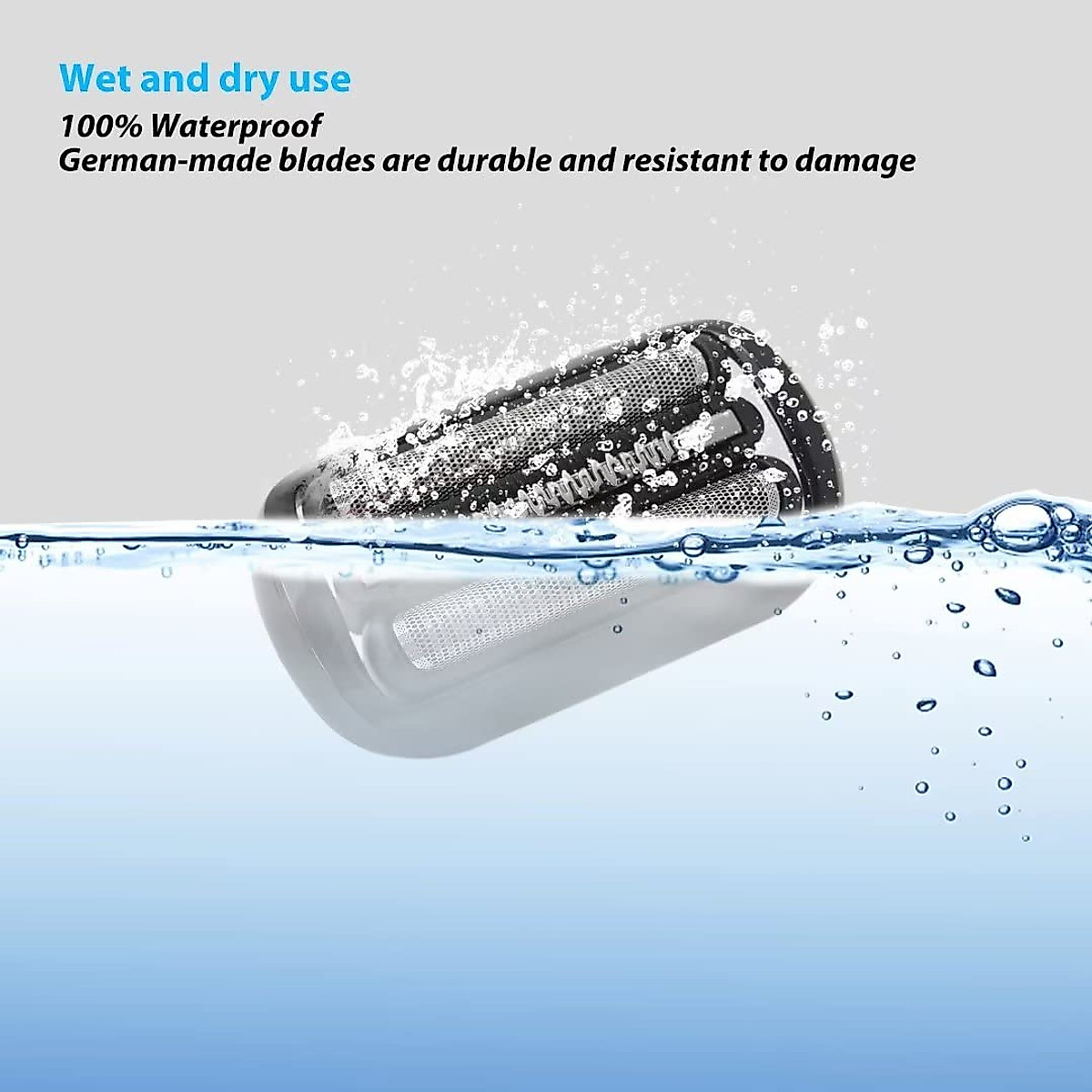 53B Replacement Electric Shaver Replacement Head for Br-aun Series 5/6 Br-aun Shaver 53B 50-R1000S/50-B1300S 6075Cc 6020S (Black)