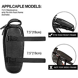 ROCKBROS Top Tube Bike Bag Bike Front Frame Bag EVA Bicycle Bag Bike Accessories Pouch Storage Pack Water Resistant Bike Phone Bag Below 6.2"/6.5" for Mountain Road Bike