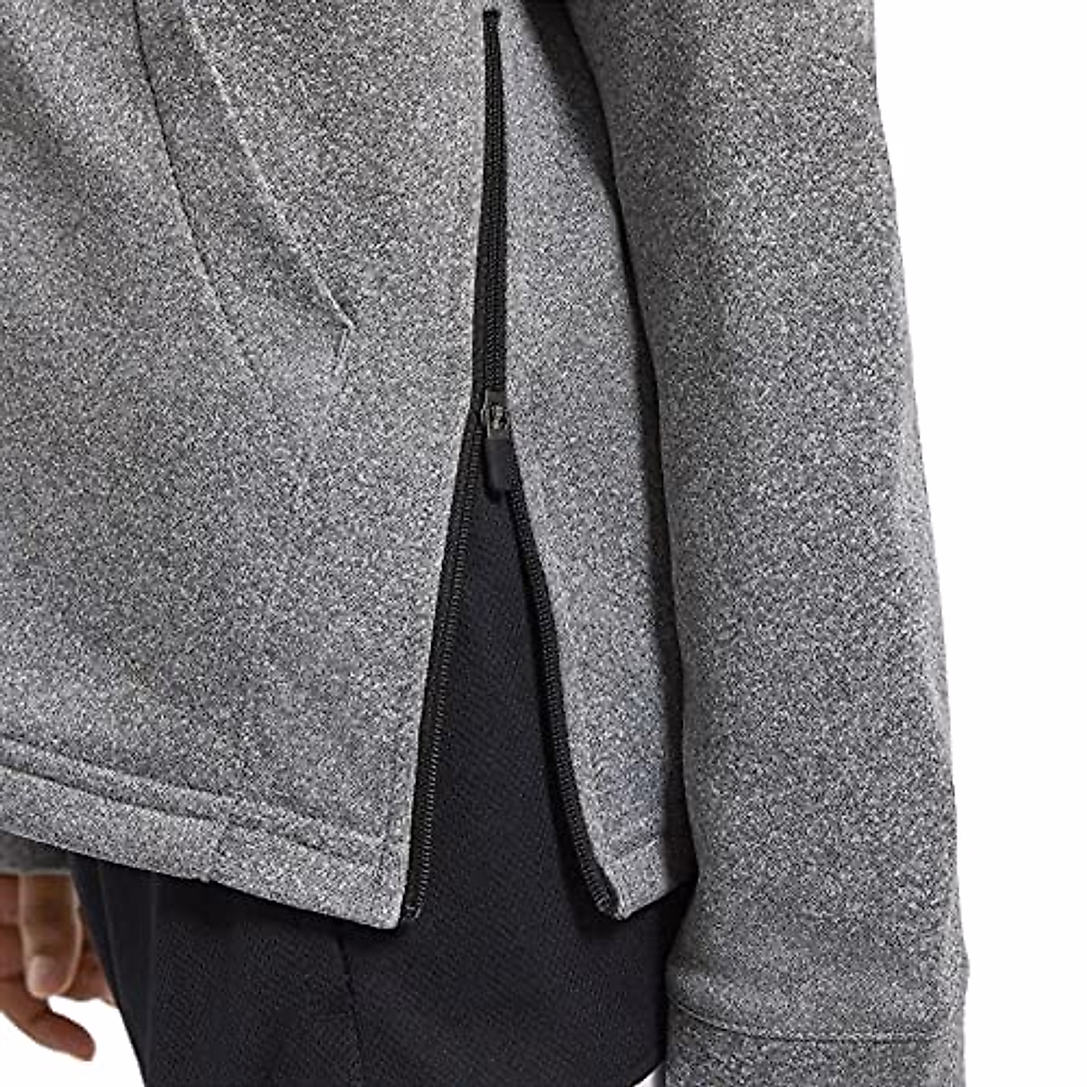 Boy's Therma Elite Pullover Hoodie (Large, Black/Carbon Heather/White)