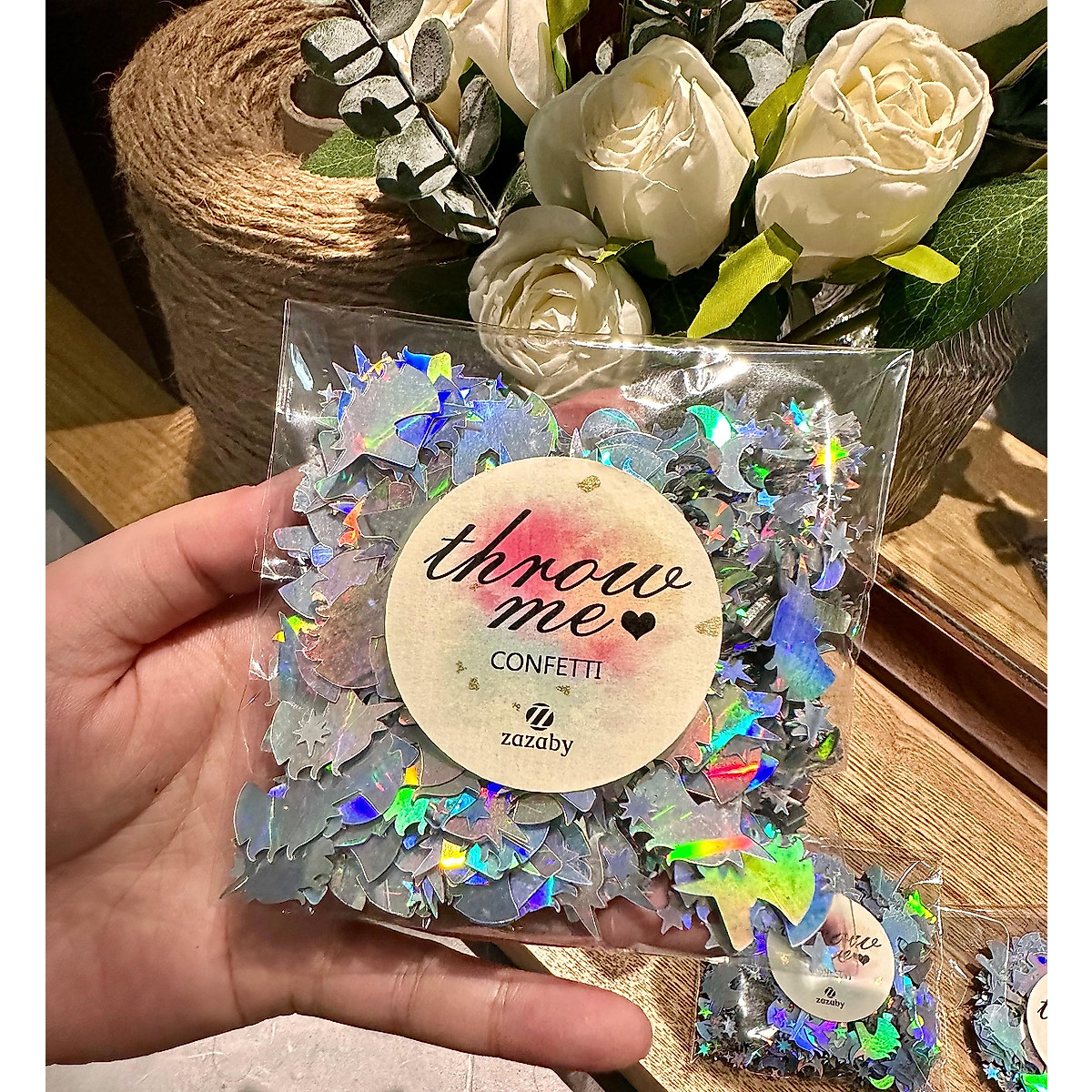 Sparkling Star Foil Confetti,Unicore Moon Star Table Confetti(2.1OZ/60grams),Halloween Glitter Sequins, Iridescent Party Decorations for Halloween Birthday Wedding Festival Party DIY Table Deco