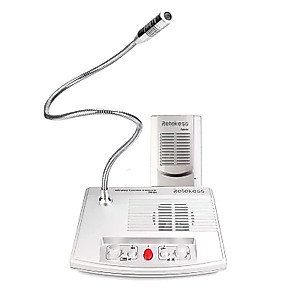 Retekess TW101 Window Speaker Support Mute, External Audio, Intercommunication Microphone for Business, Travel Agency, Hospital, School