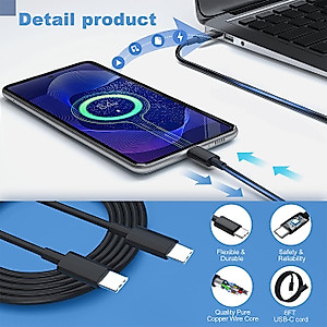 Foyomo 45W Samsung Charger Type C Super Fast Charging 2Pack USB C Android Charger for Samsung Galaxy S23 Ultra/S23/S23+/S22/S22 Ultra/+/S20/S21, i Phone 15 Charger, Galaxy Tab S7/S8,PD3.0,PPS,QC 4.0