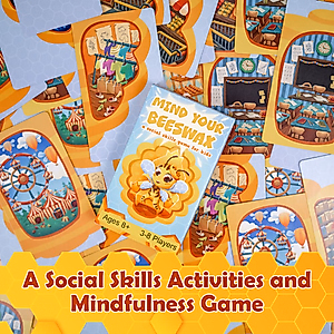 da Vinci's Room Mind Your Beeswax - Social Emotional Learning Activities and Social Skills Games for Kids 8+ | 3-8 Players