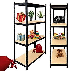 VickyHome 5 Tier Heavy Duty Garage Shelving Multipurpose Shelving Unit Shelf Organizer with Adjustable Height, Metal Pantry Organizers and Storage Kitchen Shelf for Kitchen Pantry Bathroom, 170cm