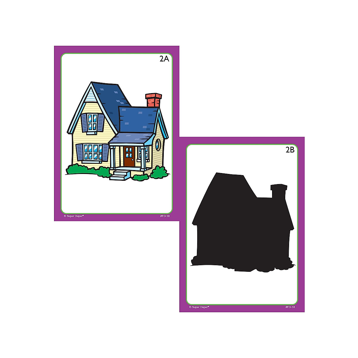 Super Duper Publications | Shadow Match-Ups Fun Deck Flash Cards | Educational Learning Resource for Children