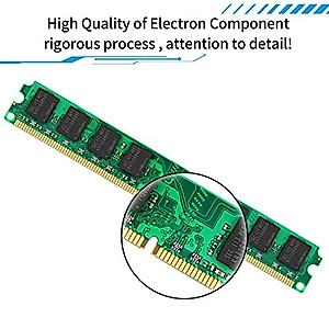 8GB Kit (2GBX4) DDR2 800 Udimm RAM, Kuesuny PC2-6400/PC2-6400U 1.8V CL6 240 Pin Non-ECC Unbuffered Desktop Memory Modules