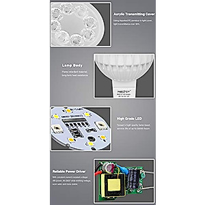 Mi Light MR16 Color Changing LED Spotlight RGB +CCT 4 Watt 4Pack and with 4-Zone FUT092 Remote