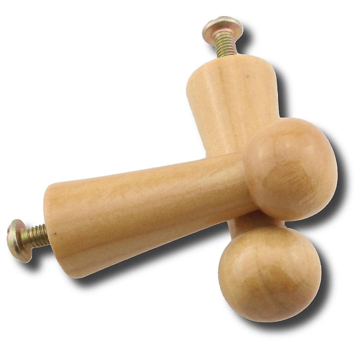 ZCZQC 8pcs Wooden Coat Hooks Shaker Pegs Coat Peg Natural Wood Hook Wall Mounted Screw-on Shaker Pegs Knob