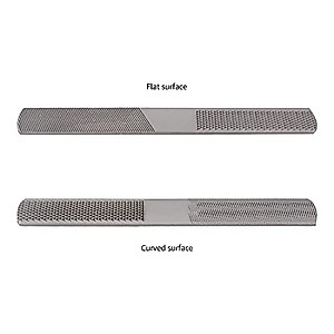 Amazon Basics 4-in-1 Multi-Function Wood Rasp File, Hardened Alloy Steel - 8-inch