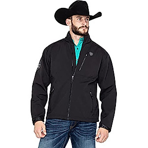 Ariat Men's Logo 2.0 Softshell Jacket, Black, LG