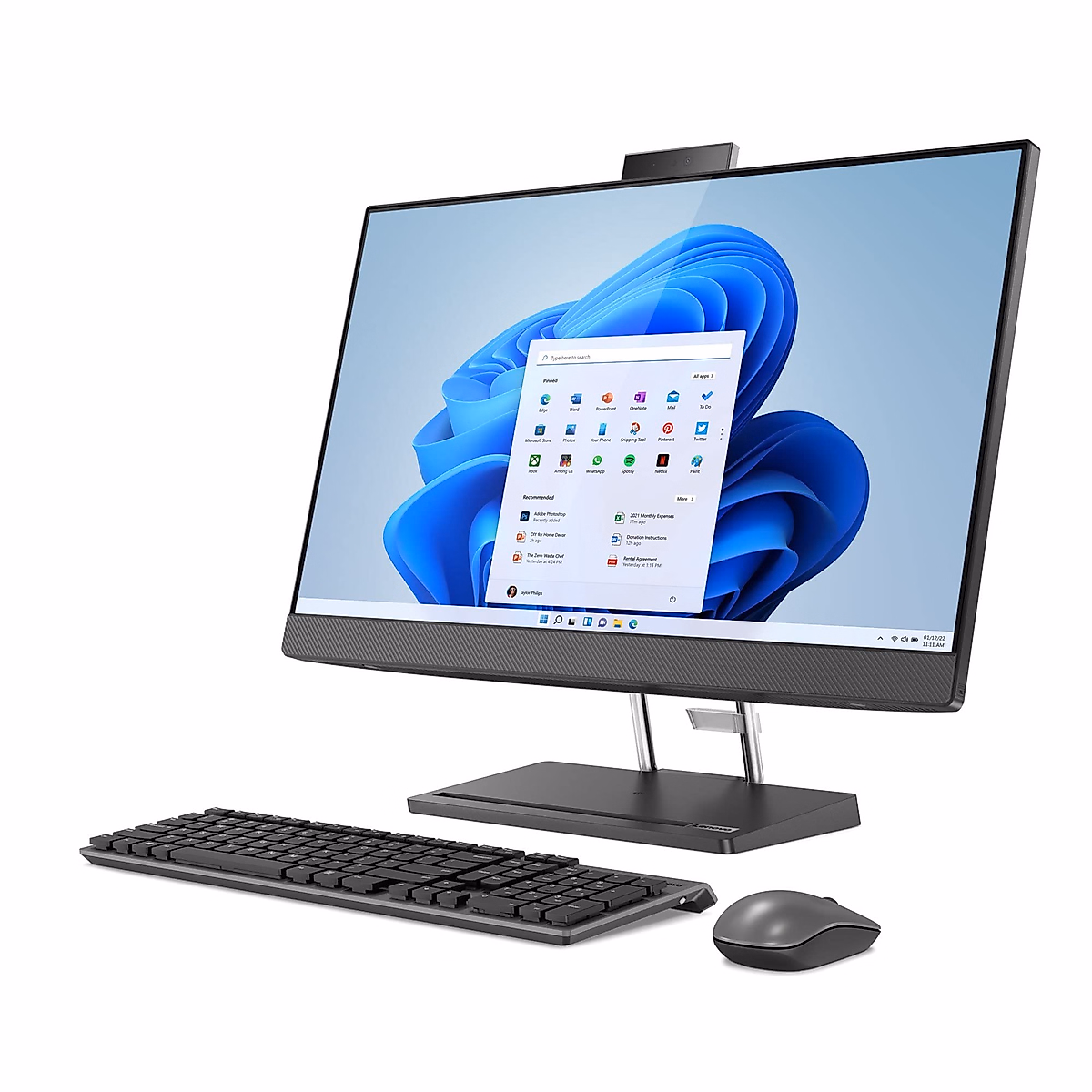 Lenovo IdeaCentre AIO 5i 27" QHD Touchscreen All-in-1 Desktop Computer - 12th Gen Intel Core i7-12700H 14-Core up to 4.7 GHz CPU, 16GB DDR5 RAM, 2TB NVMe SSD, Intel Iris Xe Graphics, Windows 11 Pro