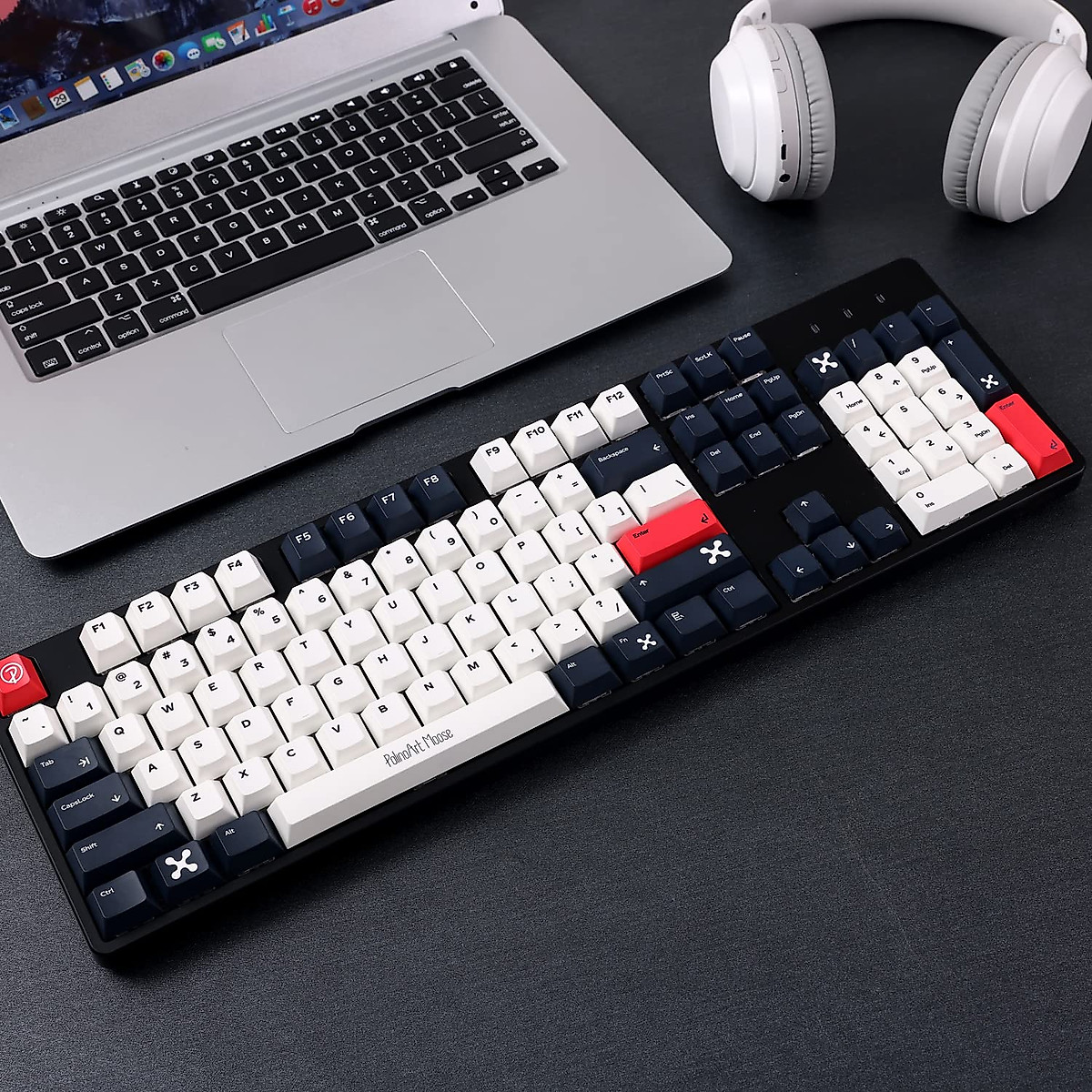 Keyboard Keycaps PolinoArt Moose Custom Keycap Pbt Keycap Set Fit for Cherry Switches Mechanical Keyboard Replacement Gaming Keycaps