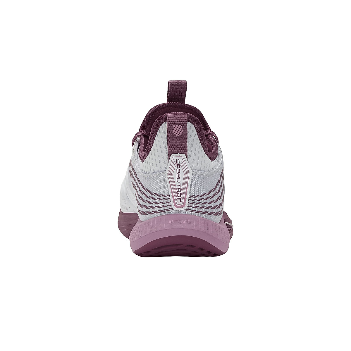 K-Swiss Women's Speed Trac Tennis Shoe, White/Grape Nectar/Orchid Haze, 6.5 M