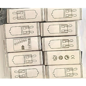 G9 Halogen Bulb 20W T4 JD Type Bulb 120 Volt Xenon Lamp G9 Base Bi Pin Halogen House Hold Light for Under Cabinet Light Pendant Accent Microwave Light 2700K Warm White Crystal Clear Pack of 10