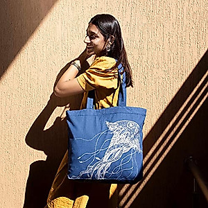 Ecoright Aesthetic Canvas Tote Bag for Women Large Zipper Tote Bags with Pocket, Valentine gift for her