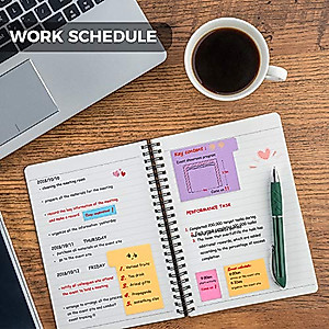 Sticky Notes Set, Divider Self-Stick Notes Pads Bundle with Bookmark Index for Planner Bullet Journaling Notebook Textbook Calendar, School Home Office Supplies. 402Pcs Divider Sticky Notes
