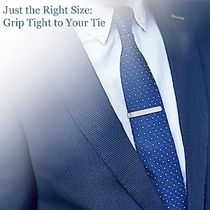 kilofly Men's Tie Clip Hidden Message "I Love You" Silver Tie Bar