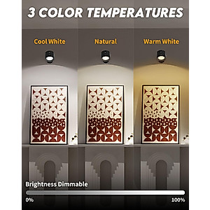 KINGTOP Battery Operated Wall Sconce, Wireless Magnetic Wall Lights with Remote, 9 Colors RGB Rechargeable Ambient Sconce, 3 Color Temp, Dimming & Removable, Wall Mounted Lamp for Bedroom