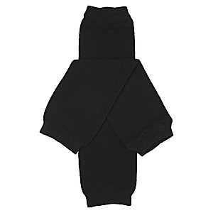 juDanzy Solid baby and toddler leg warmers for boys and girls Newborn and One Size (Black, One Size)