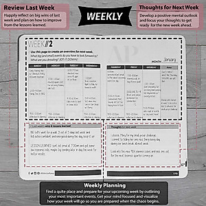 90 Day ACTION PLANNER Daily, Weekly, Monthly Undated Calendar Goal Planning - Increases Productivity & Time Management With Vision Board & To Do List - Life Coaching & Corporate Gifts