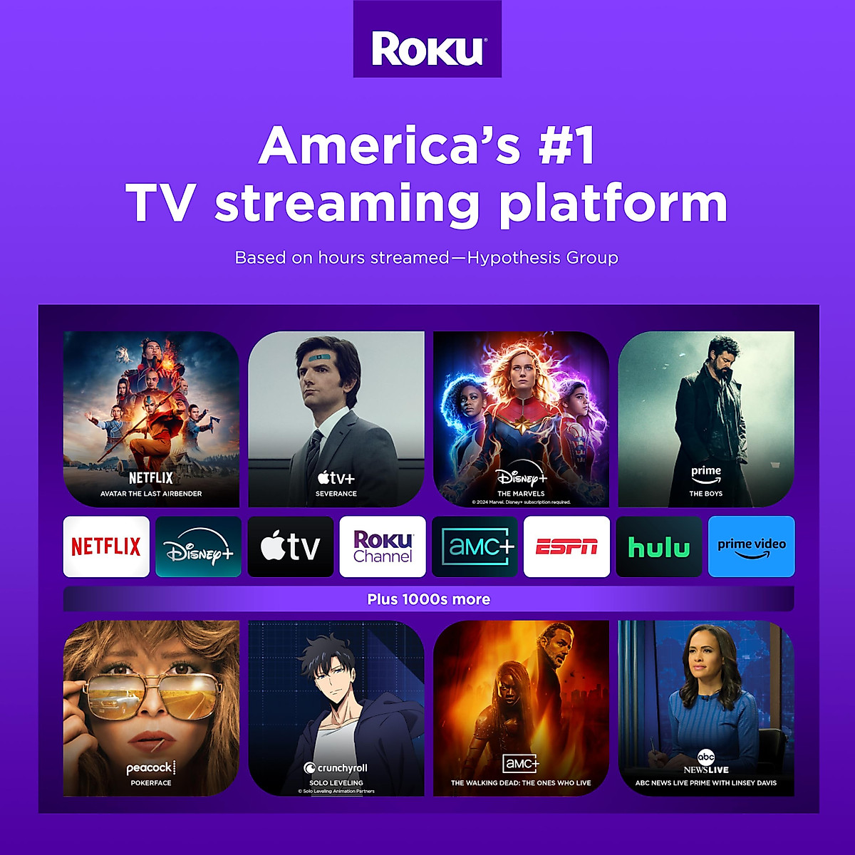 Roku Express 4K+ | Streaming Media Player HD/4K/HDR with Smooth Wireless Streaming and Roku Voice Remote with TV Controls, Includes Premium HDMI® Cable