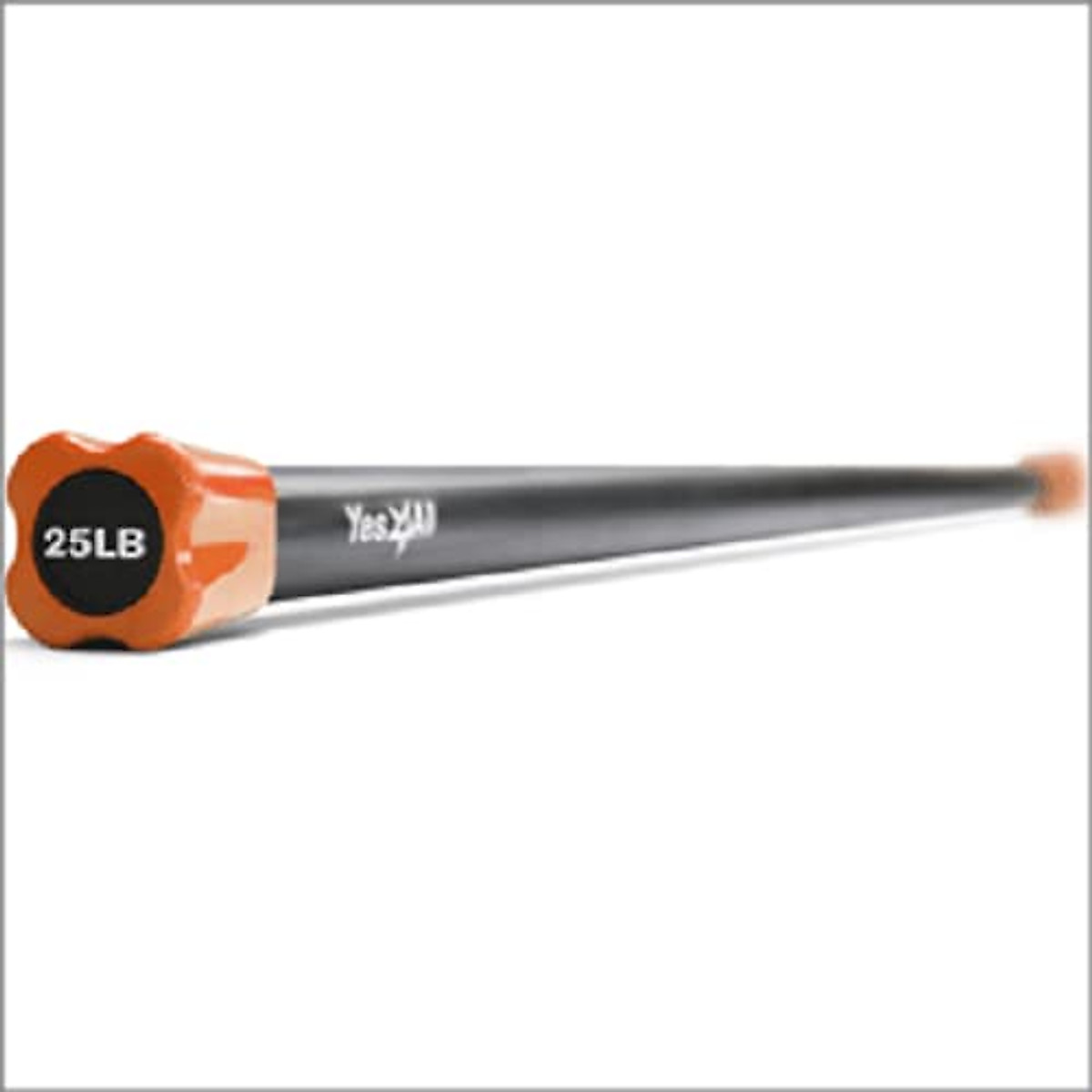 Yes4All Total Body Weighted Workout Bar, Body Bar For Exercise, Therapy, Aerobics, and Yoga, Strength Training 25lbs