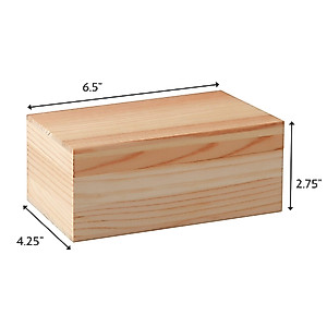 SteepLab Pine Wood stash Box with Rolling Tray – Handmade Small Solid Wood Storage Box – Great for Discreet Storage of Accessories (Edged Natural)